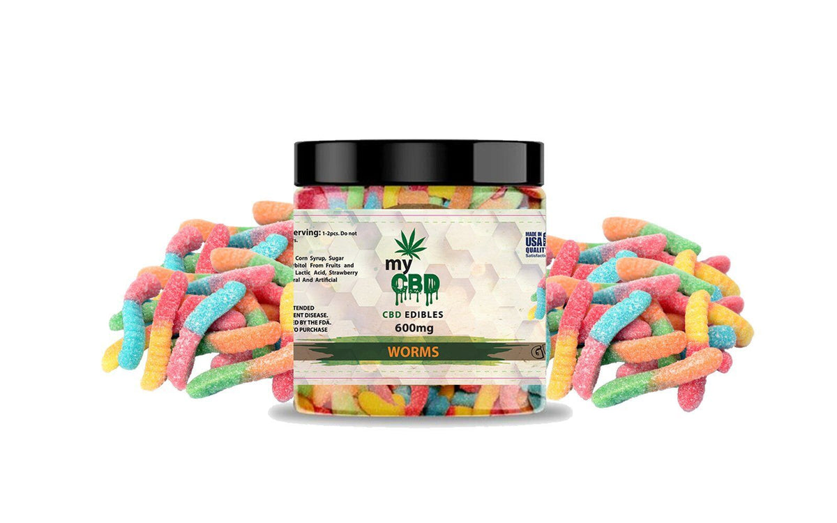 CBD Worm Gummies by myCBD 600mg